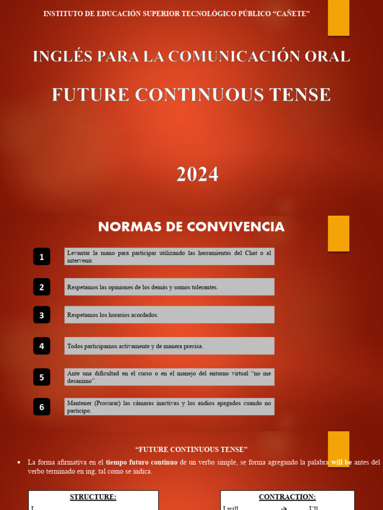 Future Continuous Tense | PDF