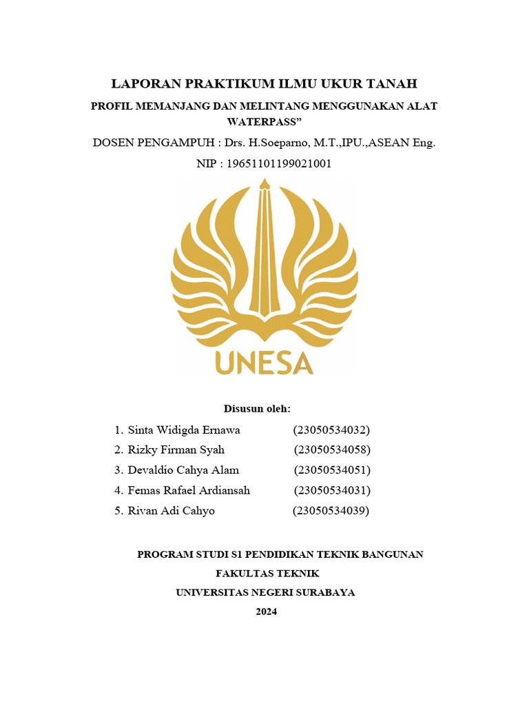 Laprak 5 Profil Memanjang Dan Melintang | PDF | Seni | Teknologi & Rekayasa