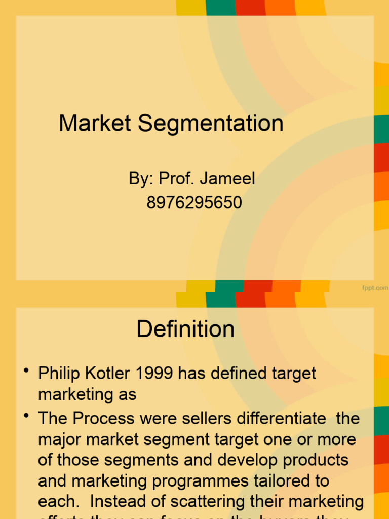 Understanding Market Segmentation Strategies | PDF | Marketing | Market ...