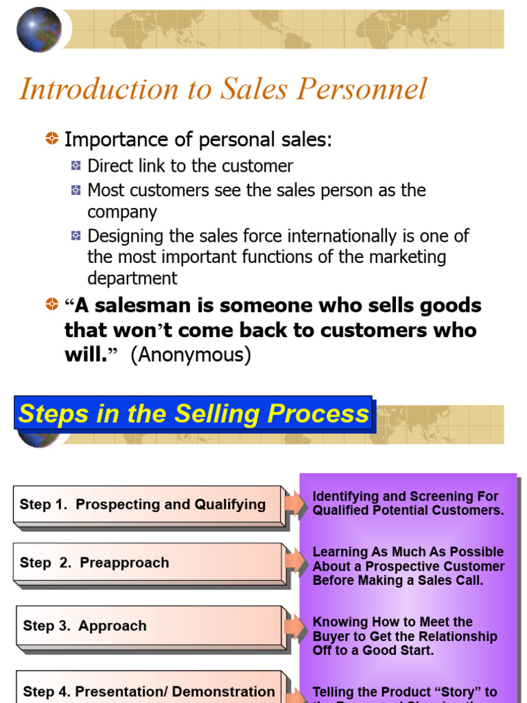 Personal Selling and Sales Management-8 | PDF | Sales | Marketing