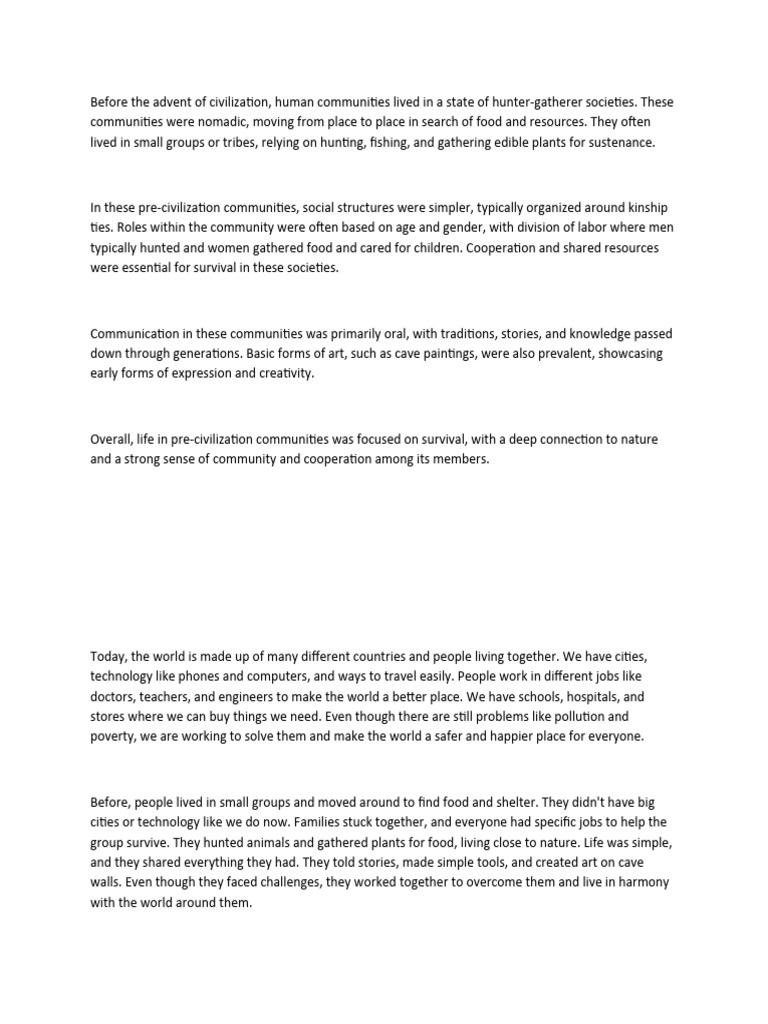 Before and After The Civilization | PDF | Social Science