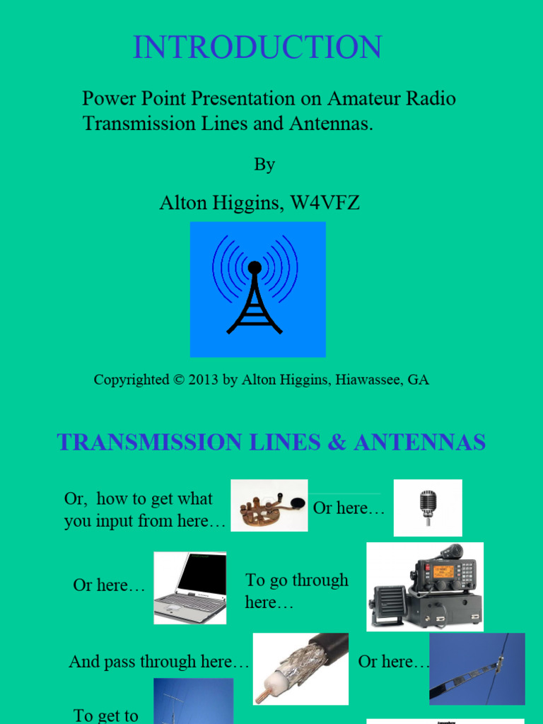 Antennas and Transmission Lines v1 | PDF | Antenna (Radio) | Coaxial Cable