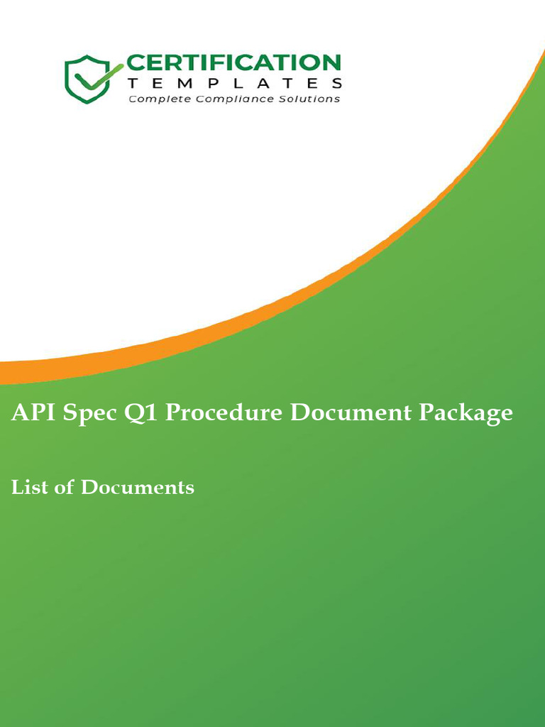 CT17 3 API Spec Q1 Procedures Document Demo | PDF | Audit | Internal Audit