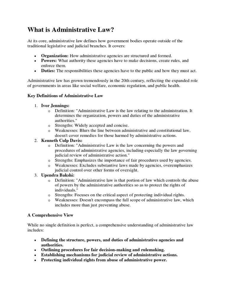 Admin Notes | Download Free PDF | Separation Of Powers | Administrative Law
