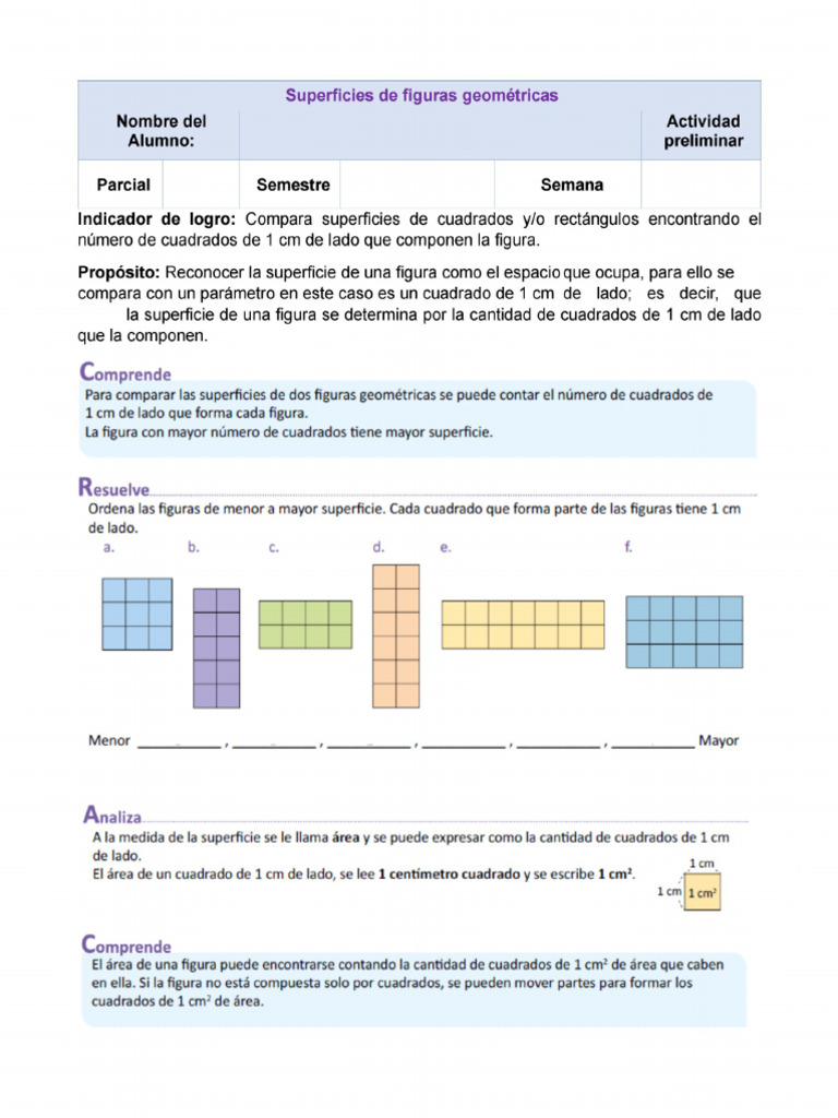 Progresion 9. Areas | PDF
