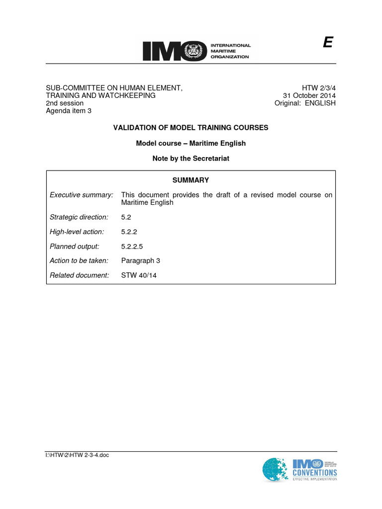 IMO Model Course 3.17 | PDF | Learning