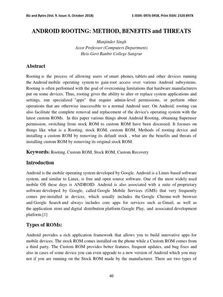 Android Rooting | PDF | Android (Operating System) | Booting