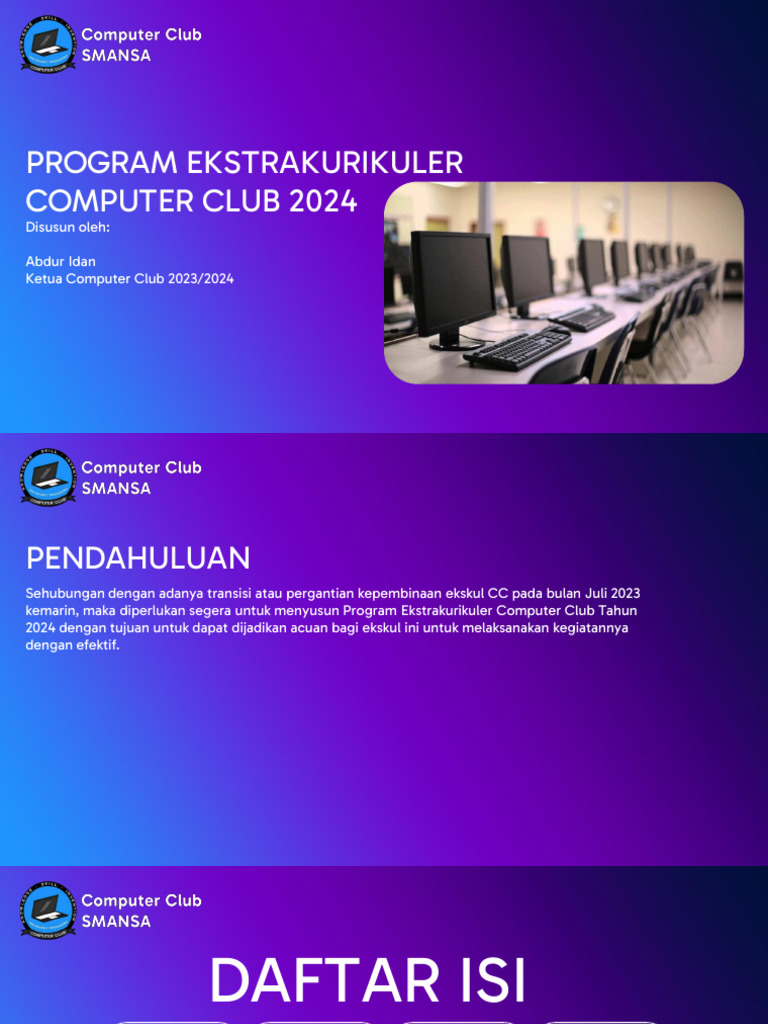 Program Kerja Ekskul CC 2024 | PDF