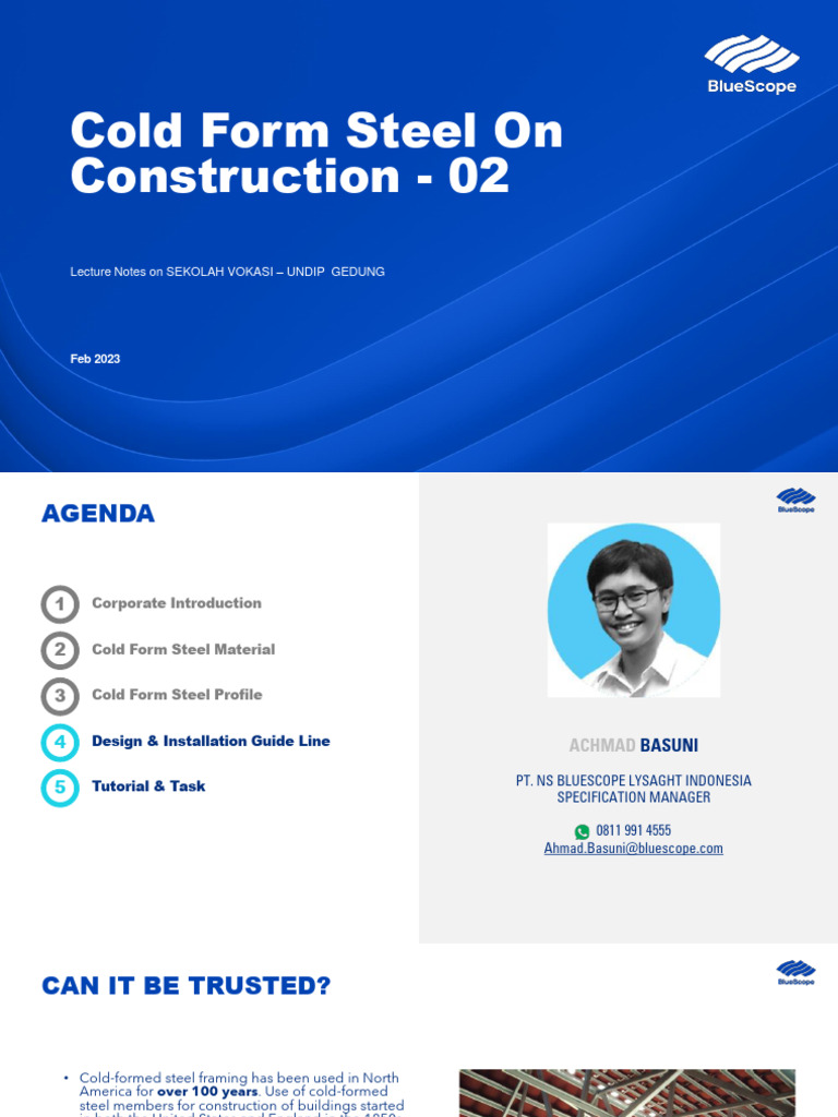 Coaching Clinik - Structure of Cold Form Steel - S02 GEDUNG | Download ...