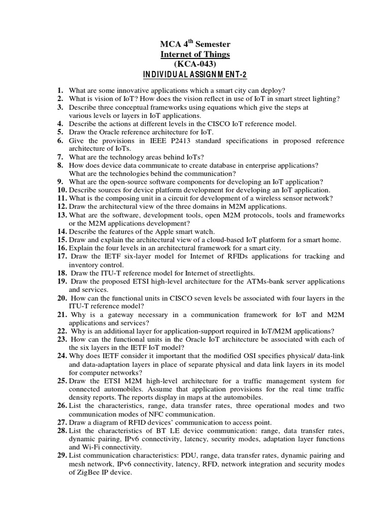 Ia 2 | PDF | Internet Of Things | Computer Network