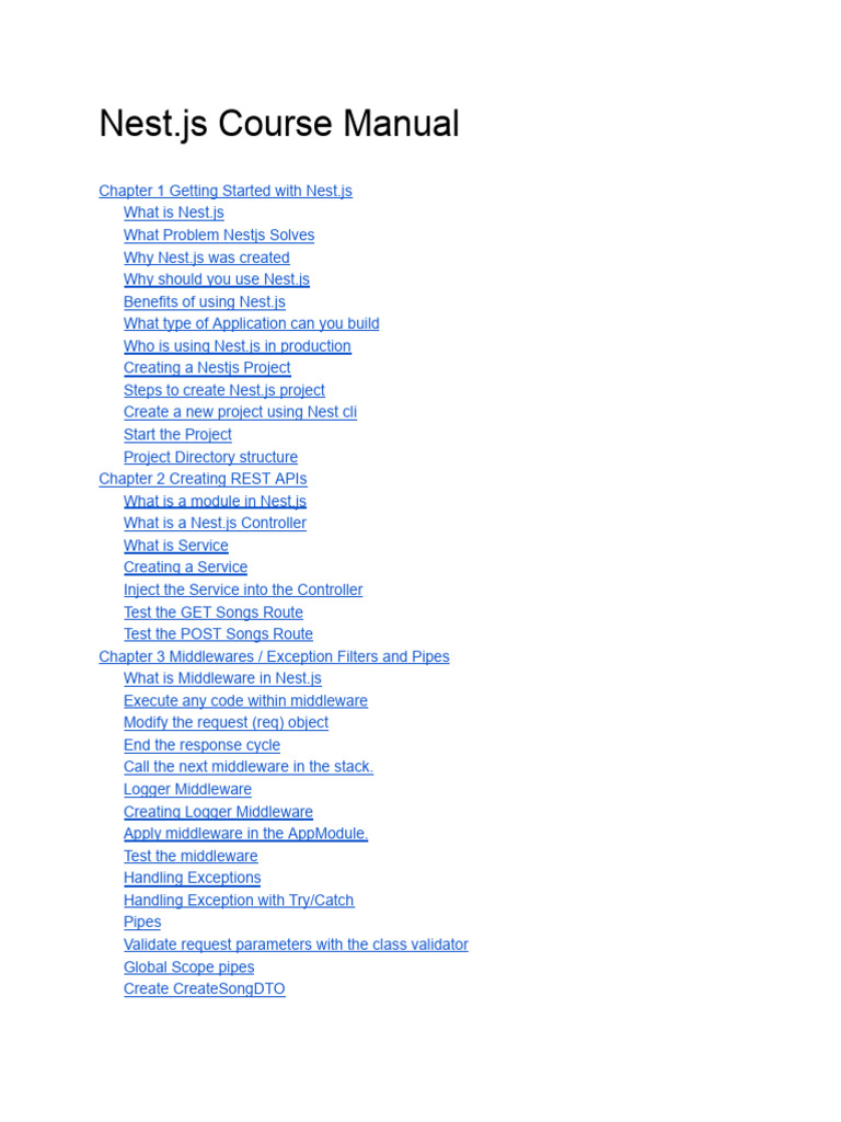 Nest.js Developer Guide | PDF | Modular Programming | Software Development