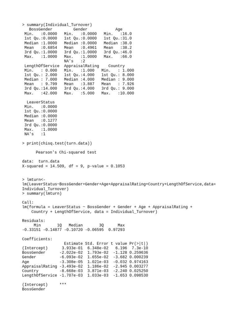 HR Analytics | PDF | Errors And Residuals | Coefficient Of Determination