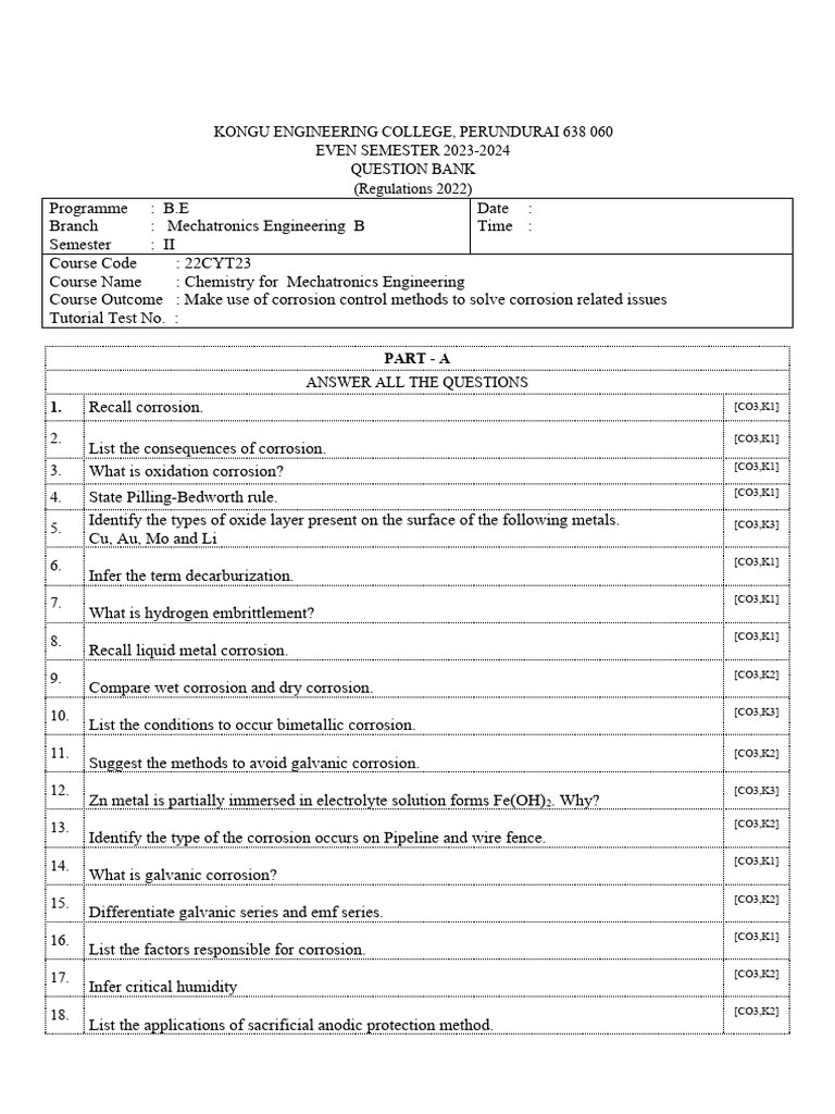 Mechatronics Corrosion Guide | PDF | Corrosion | Paint