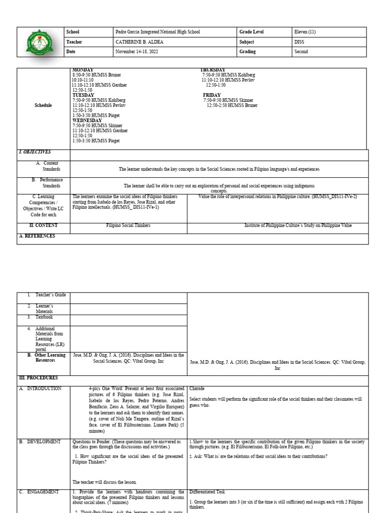 DLL Diss 2 Week 2ND Q | PDF | Behavior Modification | Cognition
