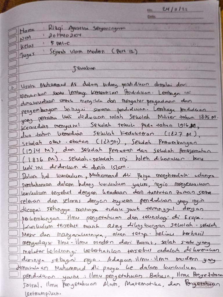 Tugas Pert.12 - Rizqi Agustina Setyaningrum - 201740210 - 5 PAI C | PDF