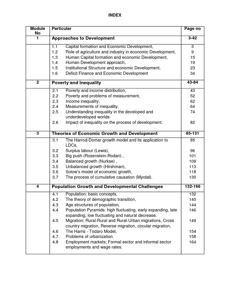Economics of Development | PDF | Human Development Index | Human Capital