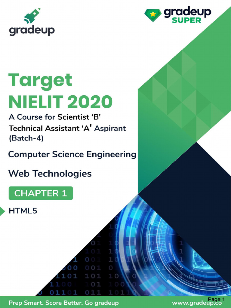 Web Technologies | PDF | Html | Html Element Web Technologies | PDF | Html | Html Element