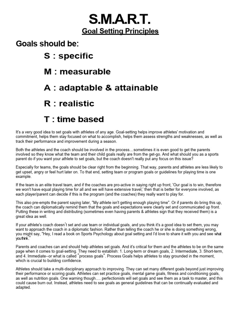 SMART Goal Setting Worksheet 2 | PDF | Goal | Goal Setting
