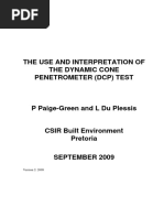 DCP Test Procedure | PDF | Road Surface