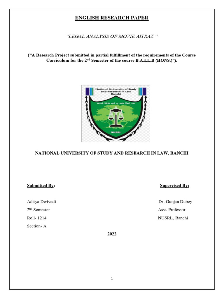 English II-1214-Aditya Dwivedi | PDF | Assault | Sexual Assault English II-1214-Aditya Dwivedi | PDF | Assault | Sexual Assault
