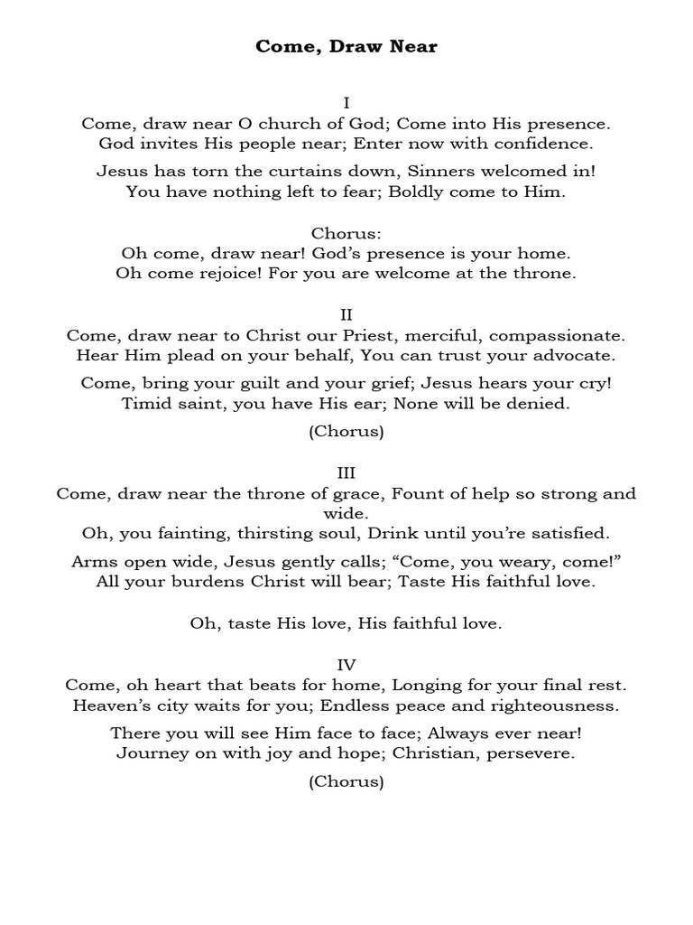 Come Draw Near | PDF | Religion & Spirituality