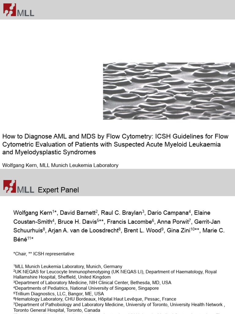 How To Diagnose AML and MDS by Flow Cytometry | PDF | Leukemia | Pathology
