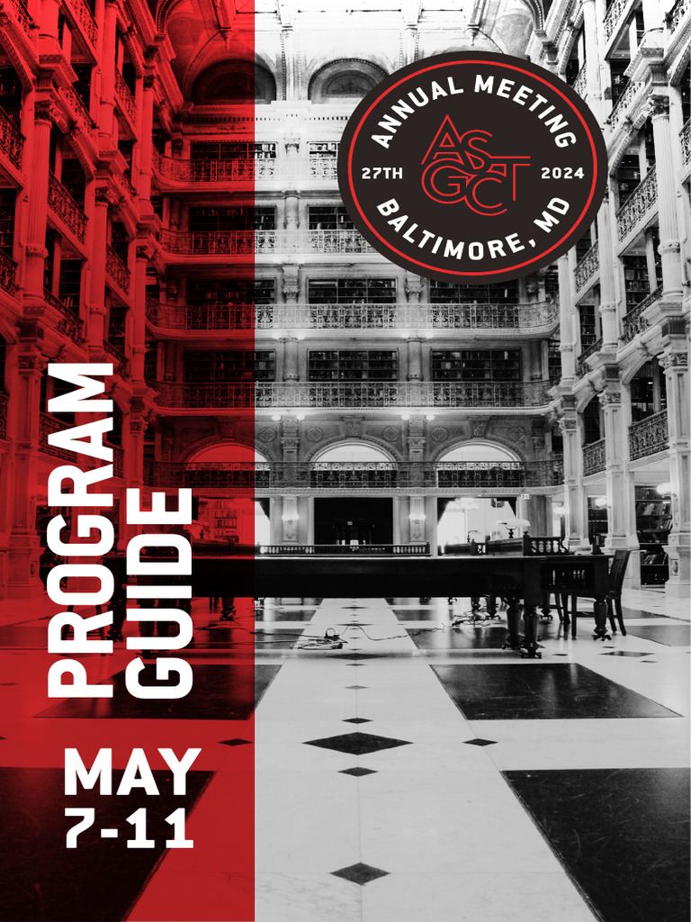 ASGCT 2024 Annual Meeting Program Guide | PDF | Gene Therapy | Clinical ...