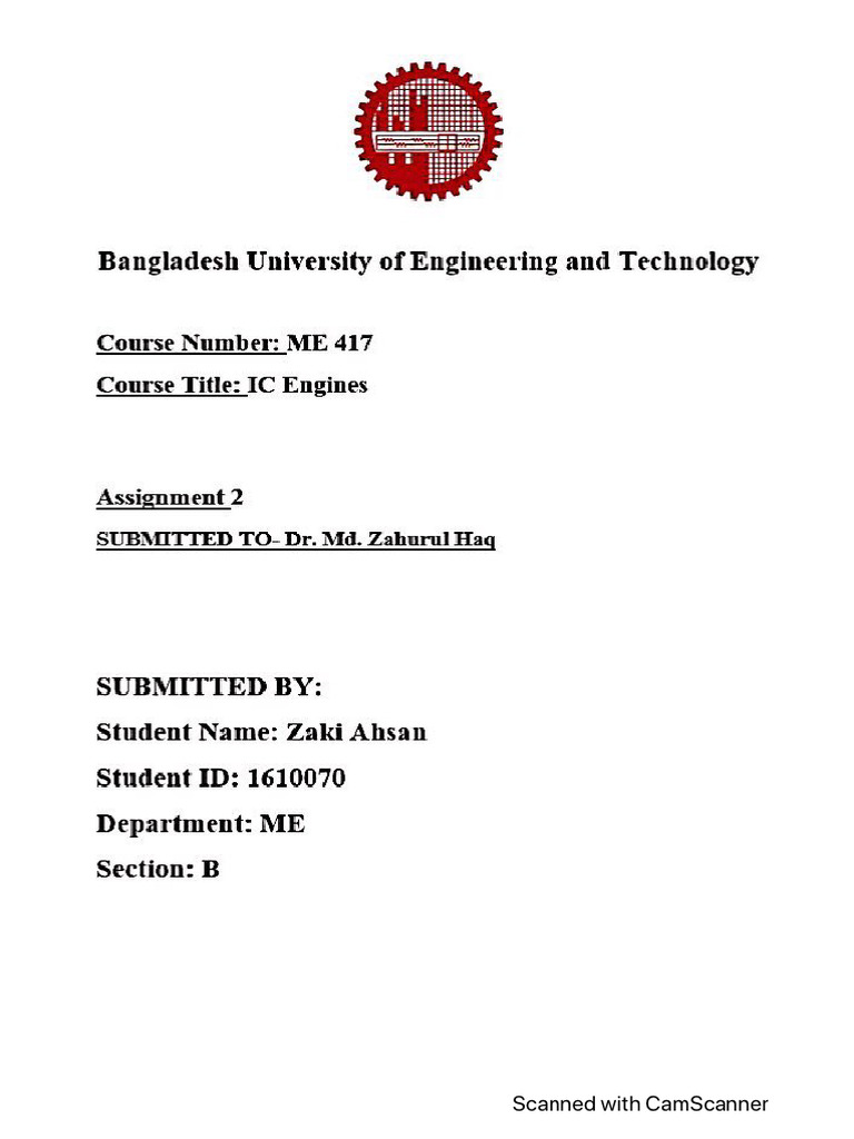 (Assignment 2) (ME 417) | PDF