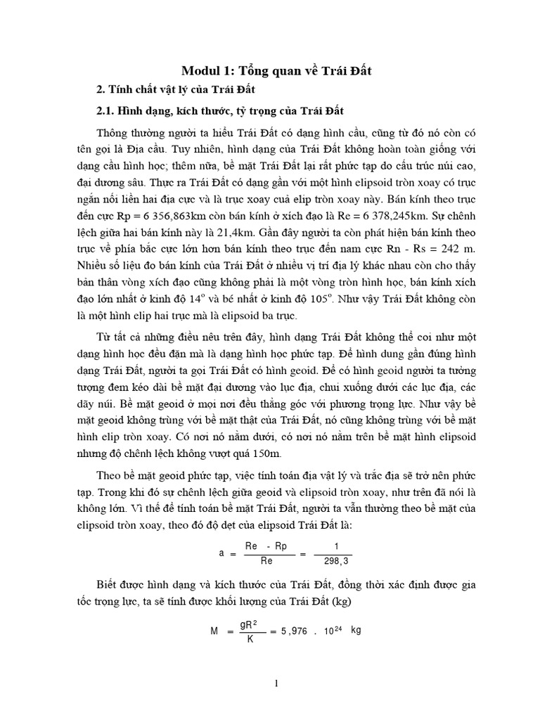 Tinh Chat Vat Ly Cua Trai Dat2 | PDF