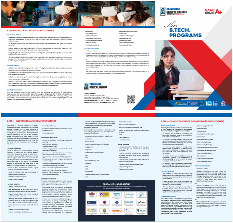 B Tech Programs Brochure 2024 | PDF | Artificial Intelligence ...
