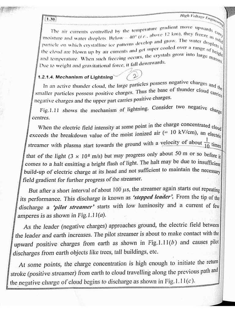 Mechanism of Lightning | PDF