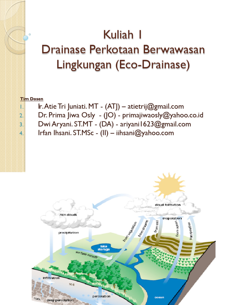 1B. Pertemuan I-Eco-Drainase | Download Free PDF | Stormwater | Environmental Engineering