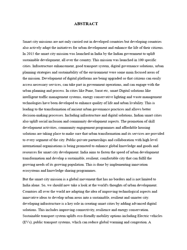 Smart Cities Pdf Sustainability Infrastructure