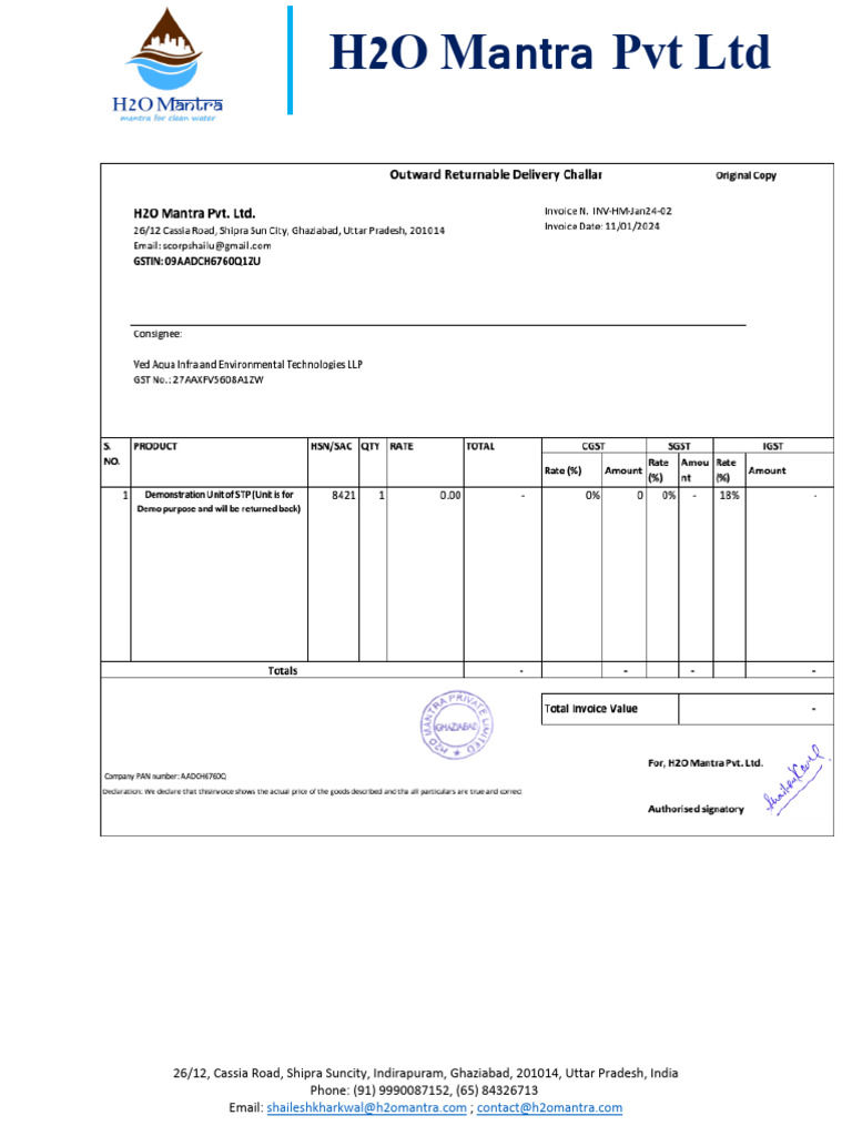 H2O Mantra Contact Information | PDF