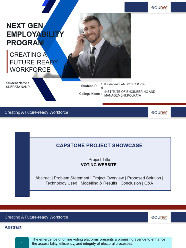 INTERN | PDF | Electronic Voting | Computer Security