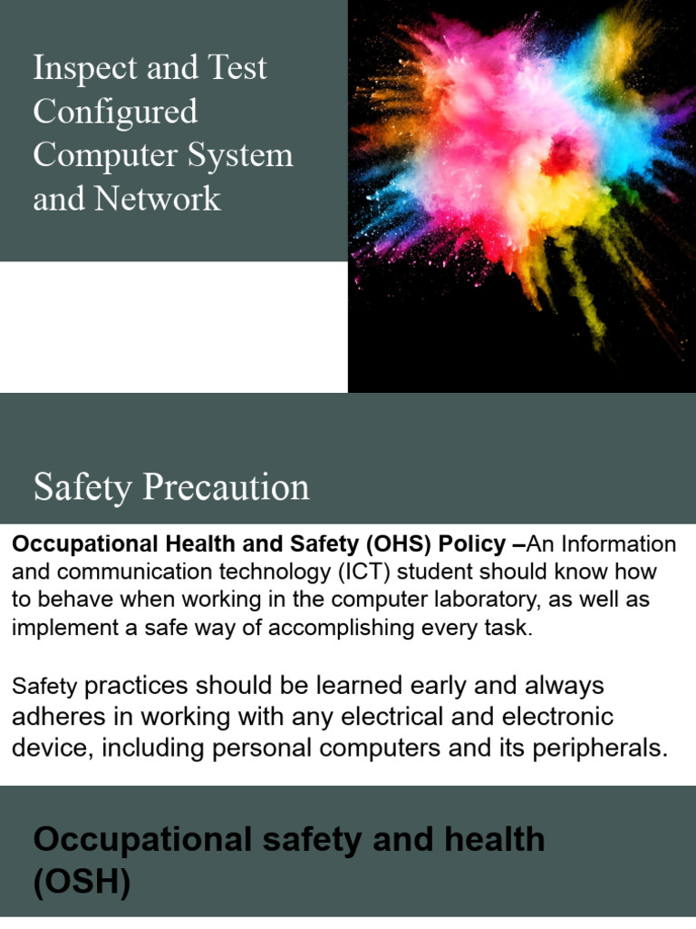 Computer Lab Safety Procedures Guide | PDF | Occupational Safety And ...