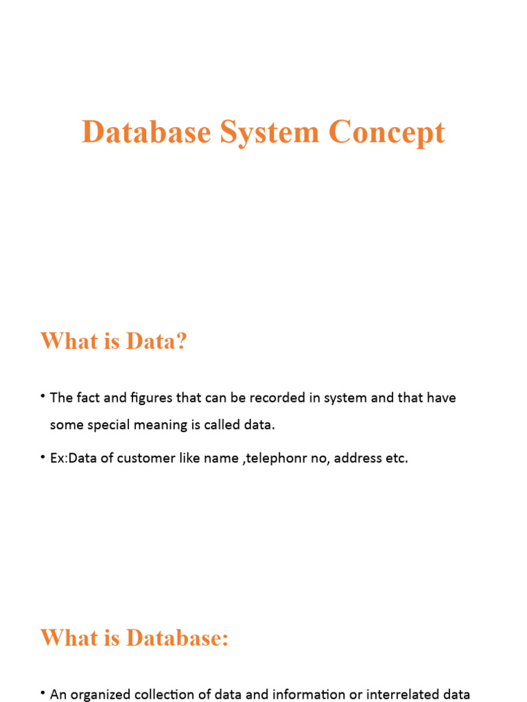 Ch1-Database System Concepts | PDF | Databases | Client–Server Model