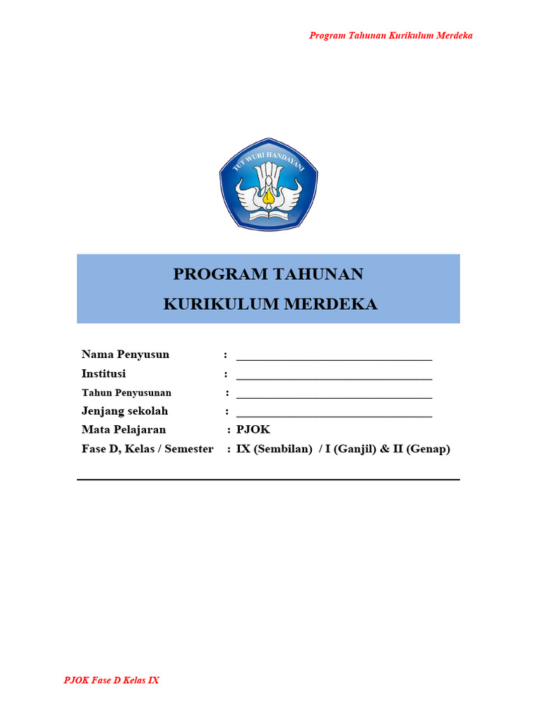 Prota Kurikulum Merdeka | PDF