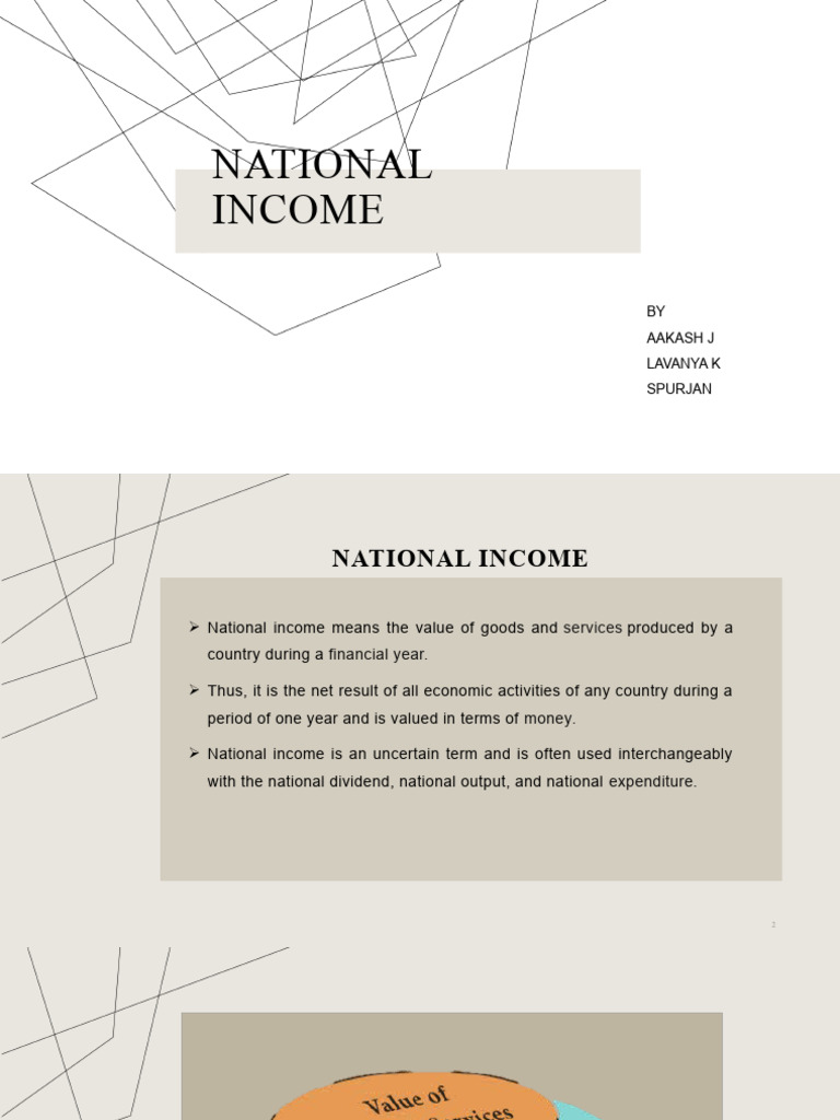 National Income | PDF | Gross Domestic Product | Income