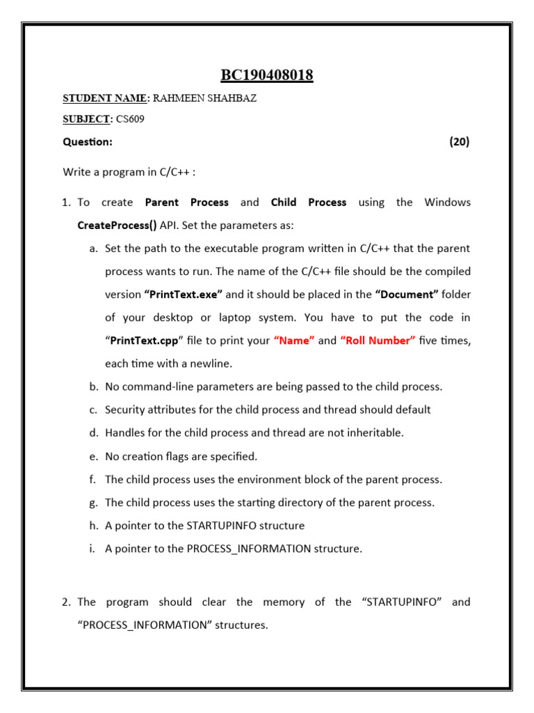 BC190408018 | Download Free PDF | Programming | Computer Program