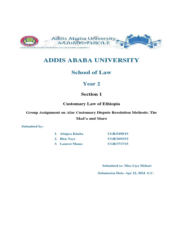 Customary Law | PDF | Crimes | Crime & Violence