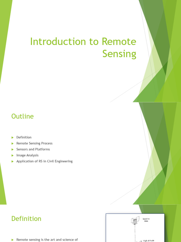Remote Sensing in Civil Engineering | PDF | Image Resolution | Remote ...