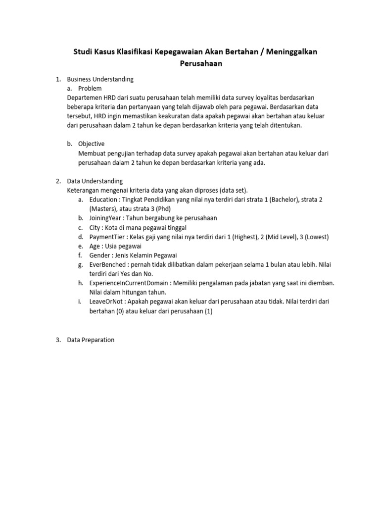 Contoh Laporan Klasifikasi Kepegawaian | PDF