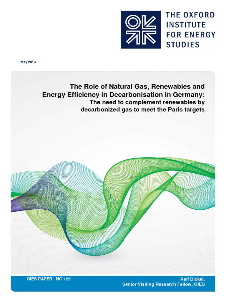 The Role Of Natural Gas Renewables And Energy Efficiency In Decarbonisation In Germany Pdf