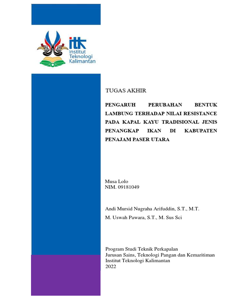 Optimasi Lambung Kapal Kayu Penangkap Ikan | PDF | Teknologi & Rekayasa