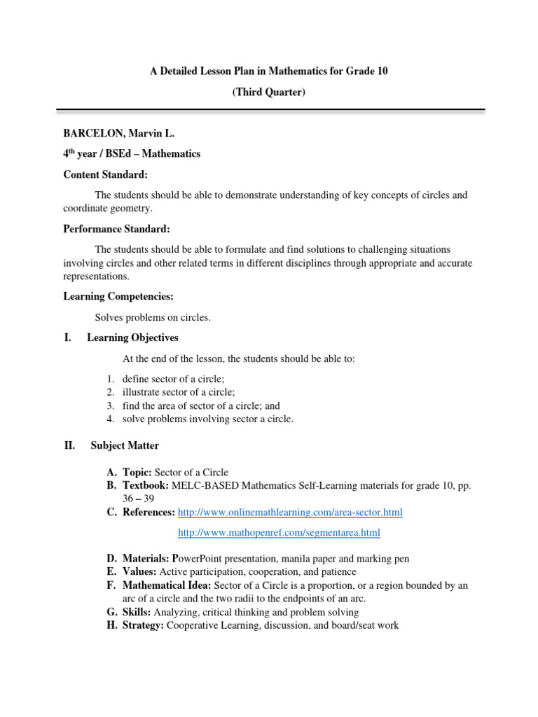 Final Demo - Sector | PDF | Tangent | Area