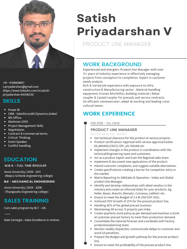 Satish Priyadarshan V - CV | PDF | Computer Hardware | Engineering