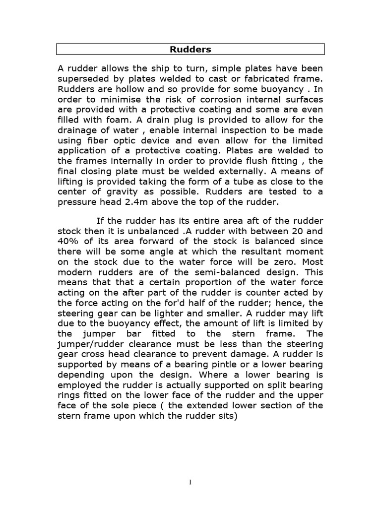 Steering Gears | PDF | Pump | Rudder
