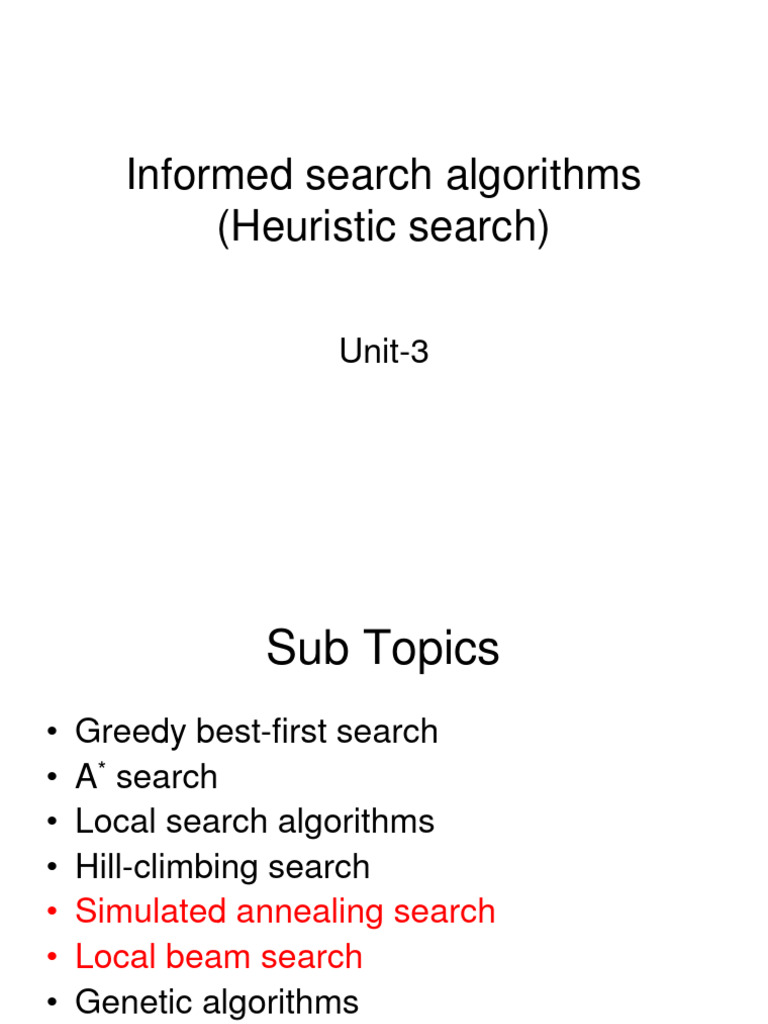 Heuristic Search | PDF | Applied Mathematics | Algorithms And Data Structures