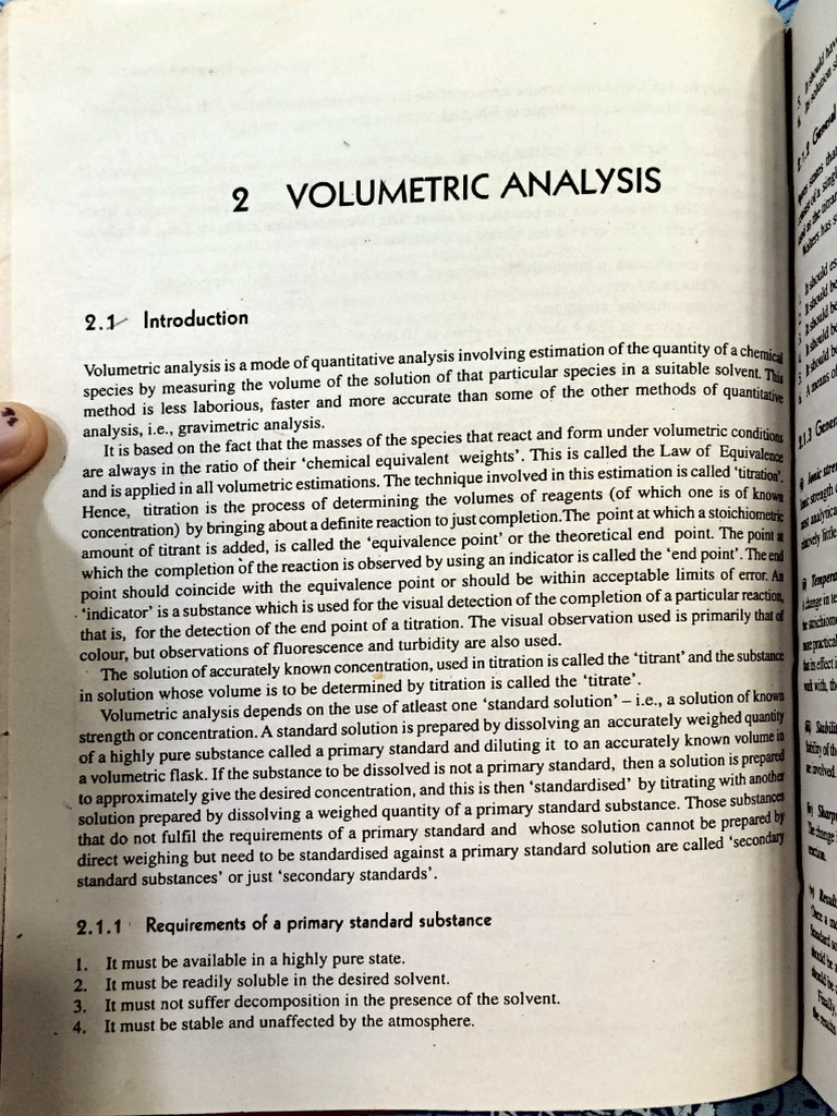 Volumetric Analysis | PDF